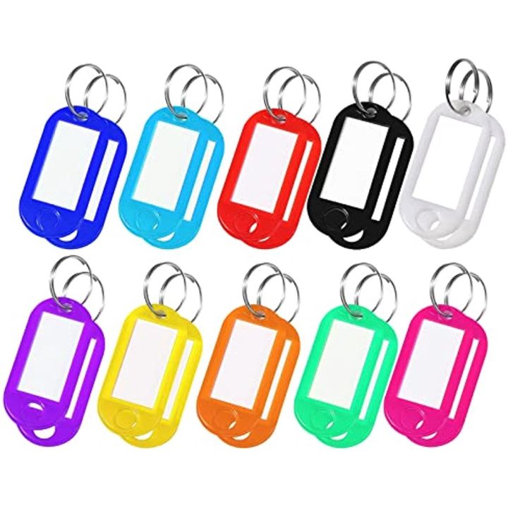 20 Door Key Label Plastic Key Holder 10 Colors Color Key Door Label for ...