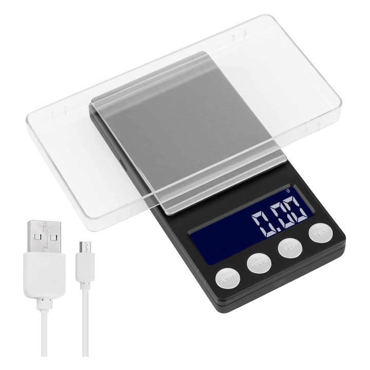 Digital Kitchen Scales,USB Rechargeable Pocket Scale 500G/0.01G Mini ...