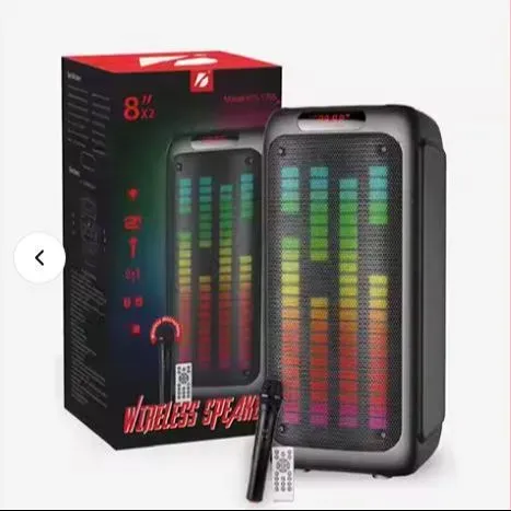 KTS 1755 Bluetooth Karaoke Speaker with Wireless Mic 8x2" | Daraz.lk