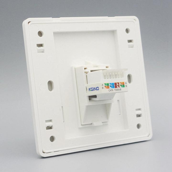 【Simple 3C】86 Type Ethernet Gigabit RJ45 Cat6 Outlet Socket Keystone ...