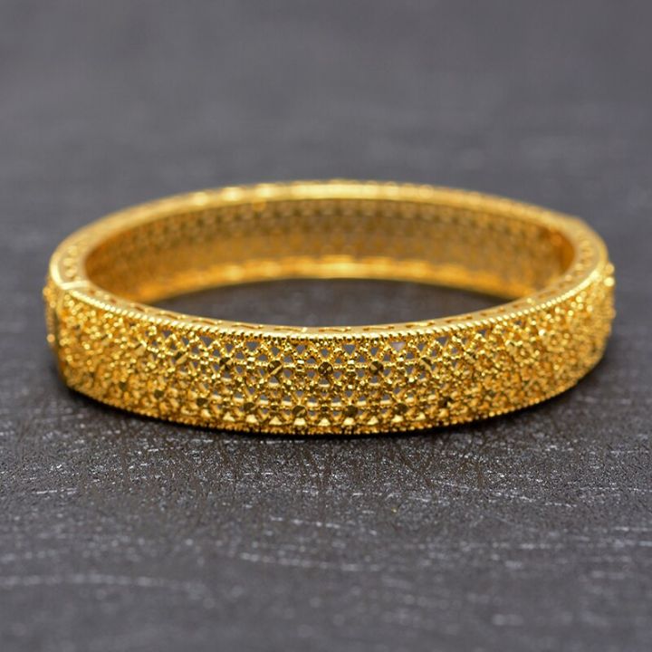 Twisted Gold Color Bracelet for Women Man Dubai Wedding Bangles ...