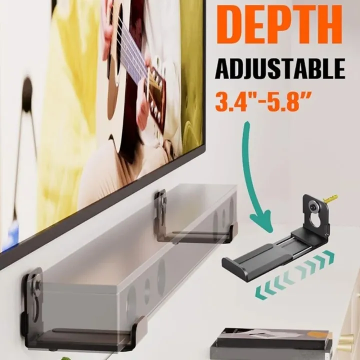 2pcs Wall Mount Bracket Heavy Duty Speaker Wall Mount Space Efficient L ...