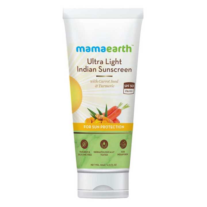 Ultra Light Indian sun cream Sunscreen SPF50 PA+++ 80ml | Daraz.lk