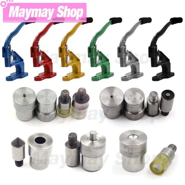 Hand Punch Press Machine Metal Dies Mold For Double Cap Rivets Snap ...