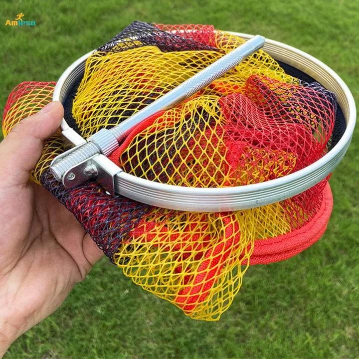 Floatable Nylon Foldable Storage Cage Fishing Basket for Crayfish Live ...