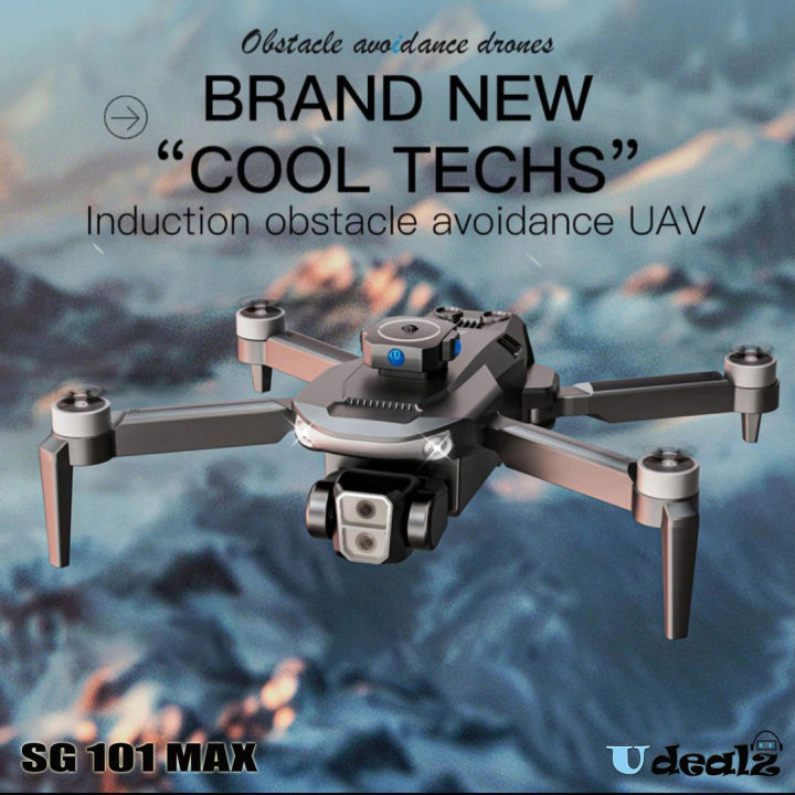 SG101 Max 4K hd dual camera brushless foldable 4WD 360° Infrared ...