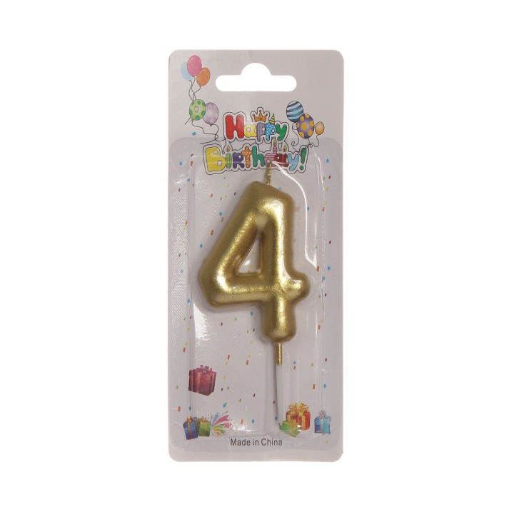 Metallic Number Candle | Daraz.lk