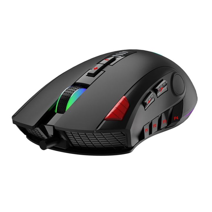 AULA H512 RGB Backlight Gaming Mouse 12 Buttons Programming 5000 DPI ...