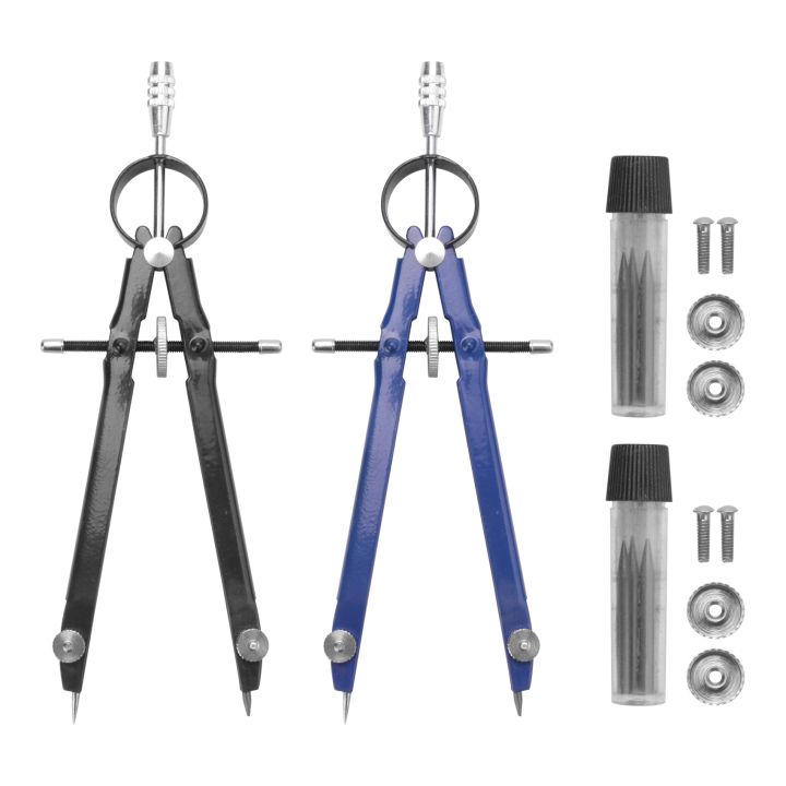 Professional Compass with Lock, Compass for Geometry, 6inch Spring Bow ...