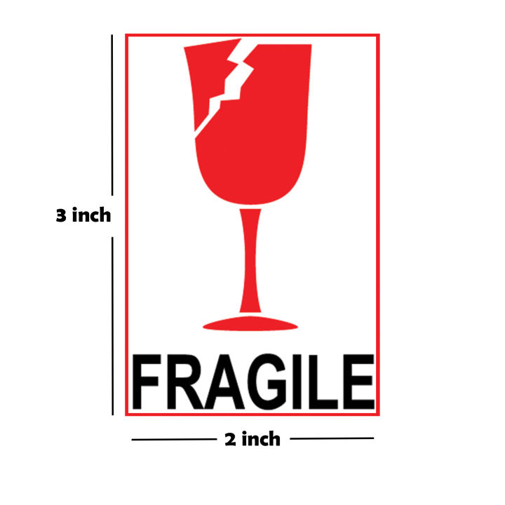 Fragile Packing Sticker 100 pcs pack | Daraz.lk