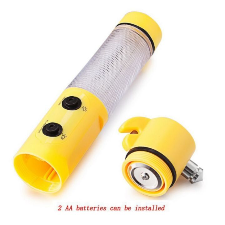 4In1 Car Safety Emergency Tool Hammer Car Emergency Flashlight Safety ...