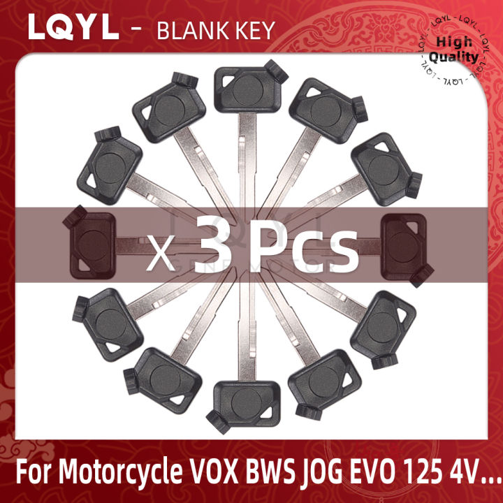 3Pcs Blank Key Motorcycle Replace Uncut Keys For YAMAHA Magnet Anti ...