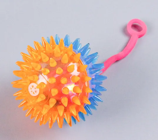 Two-Tone Spiky Ball Colorful Sensory Ball for Kids Rubber Spiky Ball ...