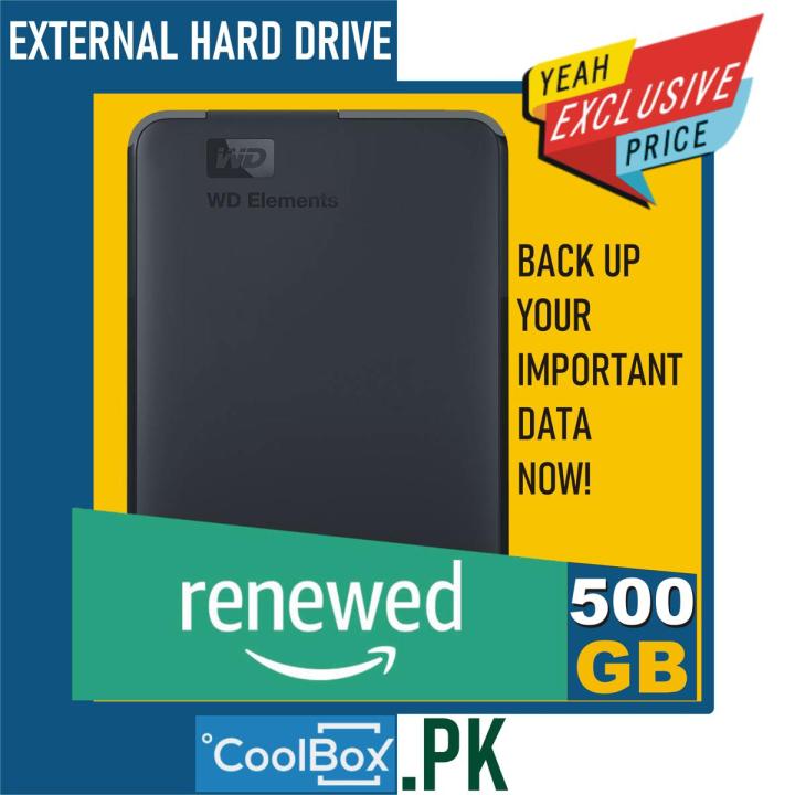 New style WD USB 3.0 Portable External Hard Drive 500GB | Daraz.lk