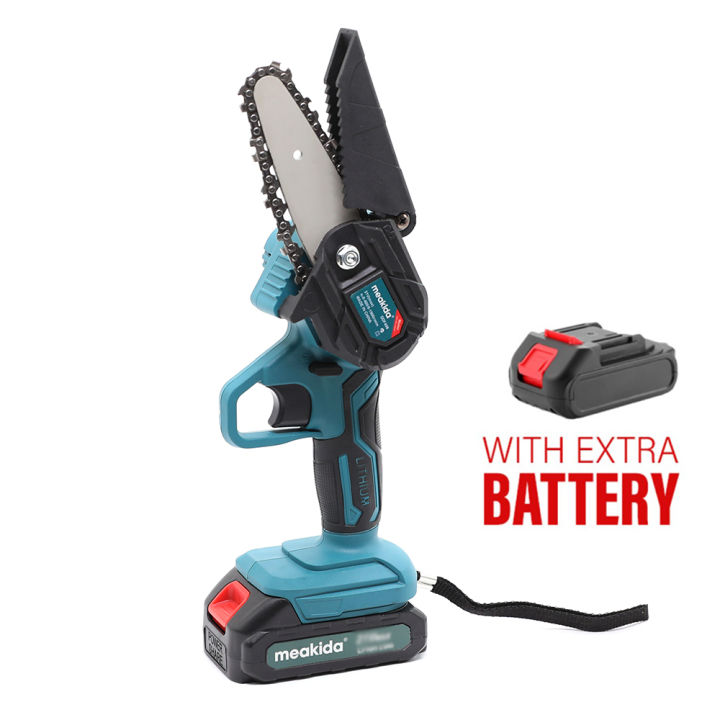 Mini Chainsaw Cordless, 6inch Electric Chainsaw Cordless with 2 ...