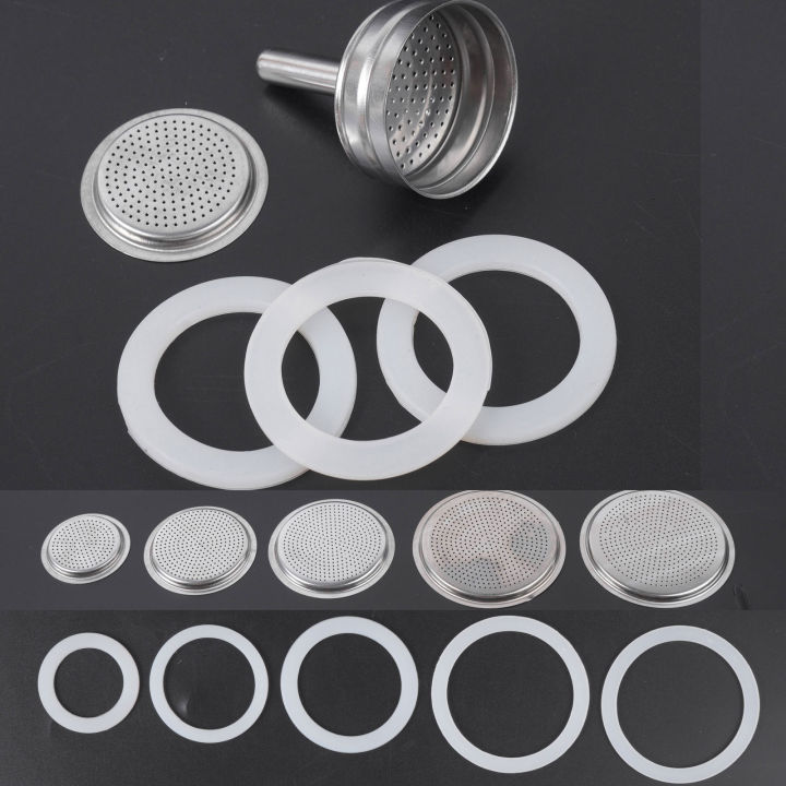2/4/6/9/12 Cup Moka Express Funnel Kits Espresso Coffee Replacement ...