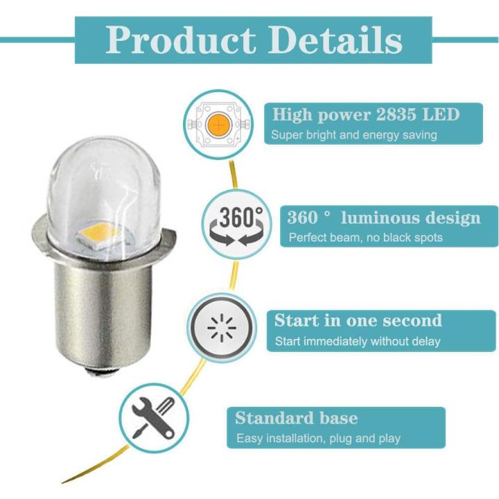 P13.5S Base LED Miniature Lamp 12V/4.5V/6V/12V P13.5S Warm White Color ...