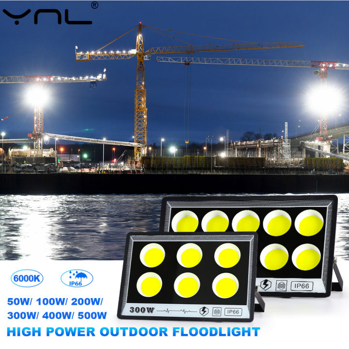 AC 220V LED Floodlight Outdoor Waterproof IP66 High Bright 50W 100W ...