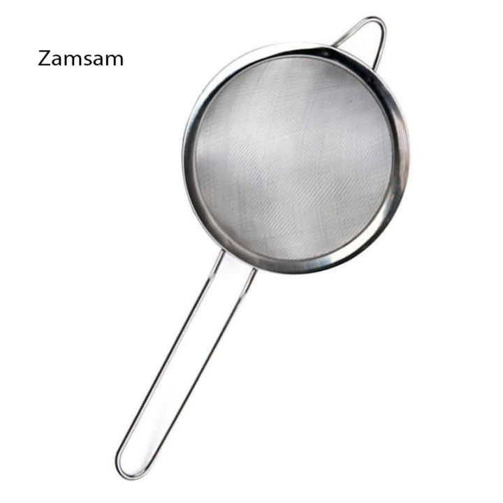 Stainless Steel Bar Strainer Fine Mesh Cocktail Strainer Colander Long ...