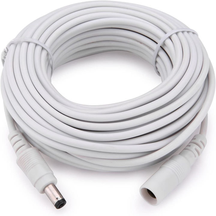White Black Dc 12v Extension Cable 2.1*5.5mm 1m 2m 3m 5m 10m Female To ...