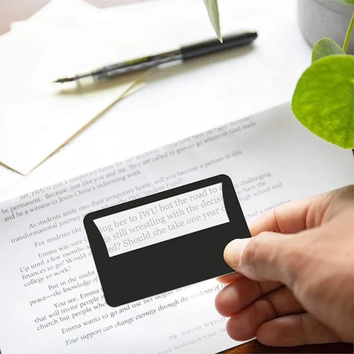 Pocket LED Newspaper Small Prints Book Loupe Lens Reading Magnifiers ...