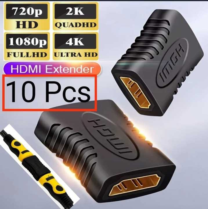 HDMI Adapter Hdmi Female to Female F/F Coupler Extender Adapter Plug ...