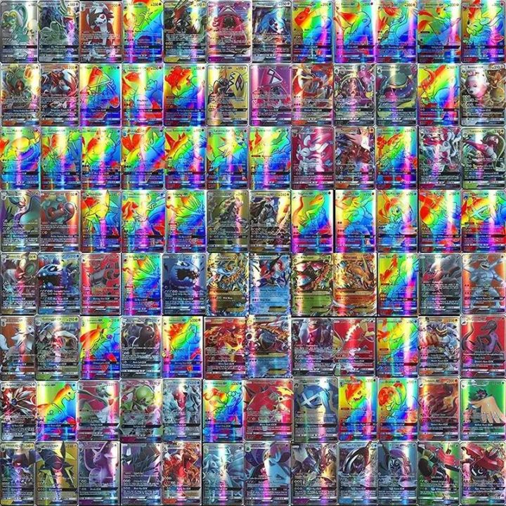 【Serendipity party】100/120pcs Cartoon Card for Pokemon Card Children GX ...