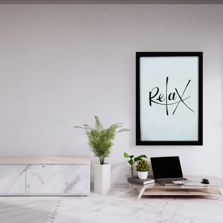 Calligraphy Wall Decor Art ( Wall Hanger , Wall Art Frame) ["Relax ...