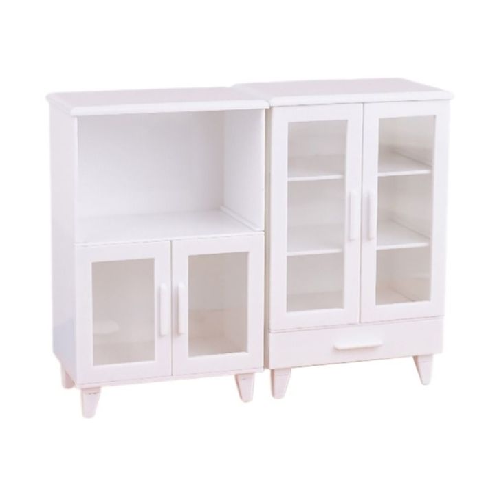 Play House :12 Scale Dollhouse Cupboard Mini Furniture Pretend Play ...