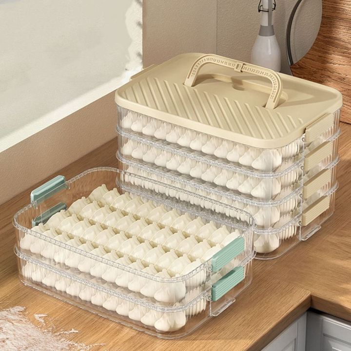 Special Plastic Frozen Dumpling Storage Box Multi-layer Fresh-keeping ...