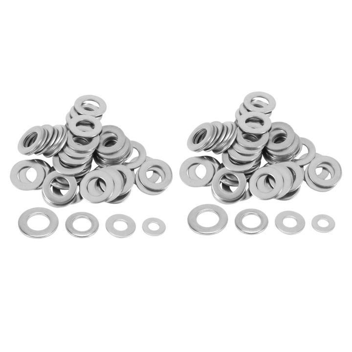 Metric Washer Mixed (400 Pack) M3 M4 M5 & M6 Form A Thick Flat Washers ...