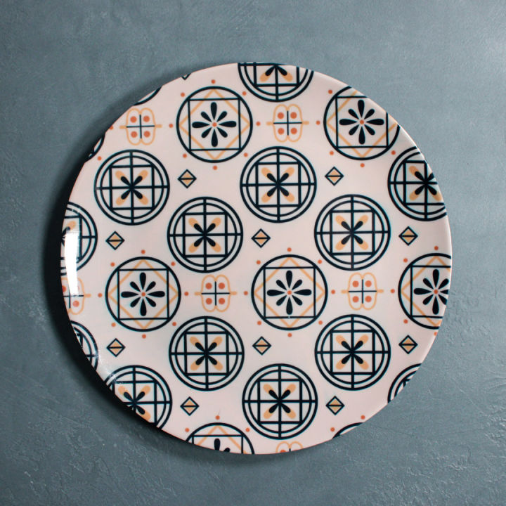 Five Star Melamine - Circle Squares Dinner Plate 10" | Daraz.lk