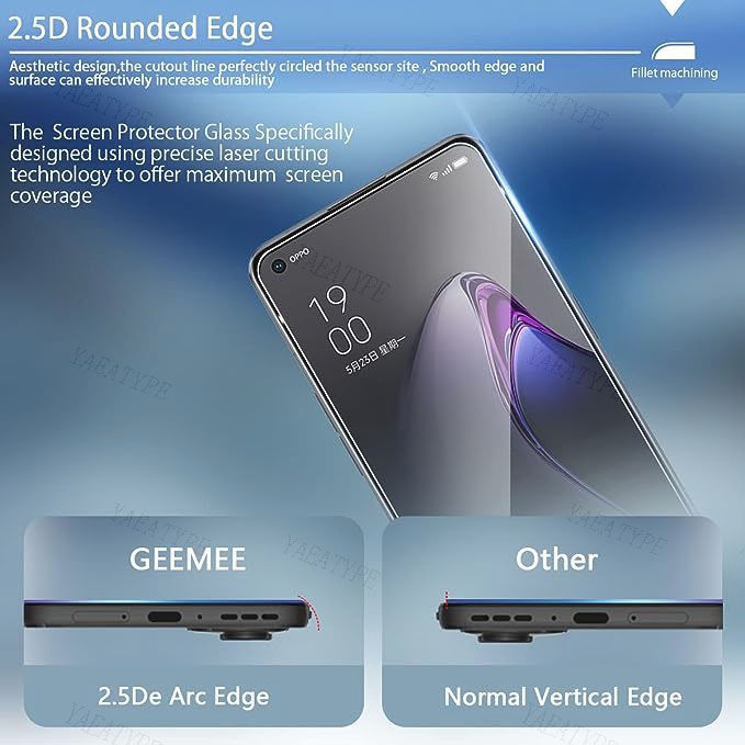 HD Protection Tempered Glass For OPPO Reno8 T 4G 6.43 Reno 8T Reno8T ...