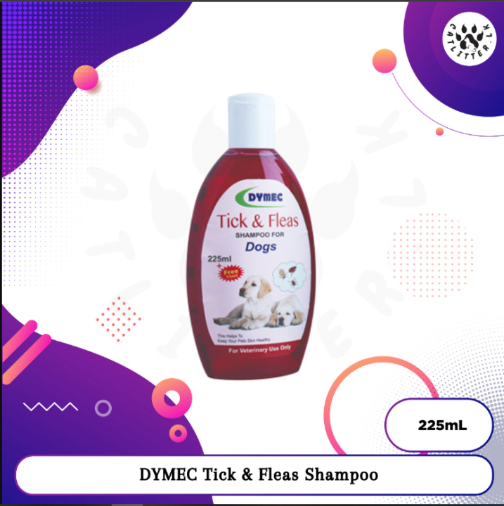 DYMEC Tick & Fleas Shampoo for Dogs 225mL-(1.5ml Free) | Daraz.lk