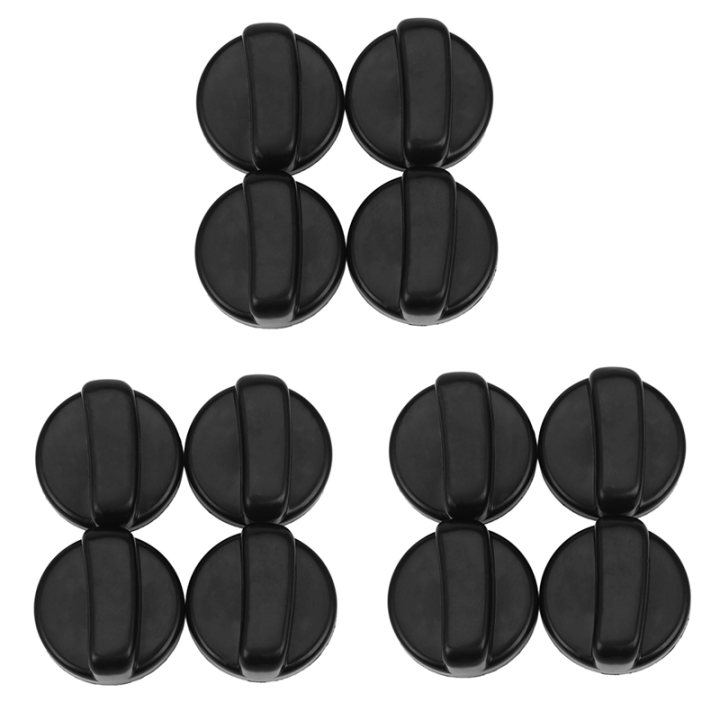 Kitchen 44 mm Diameter Plastic Black Button Switch for Gas Cooktop 12 ...