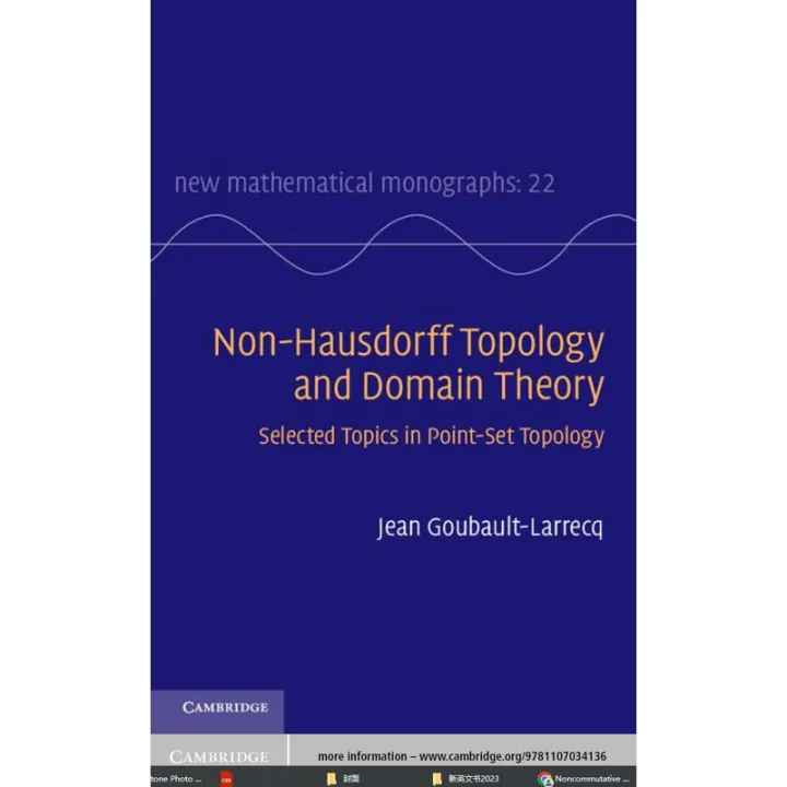 NonHausdorff Topology and Domain Theory Selected Topics in | Daraz.lk