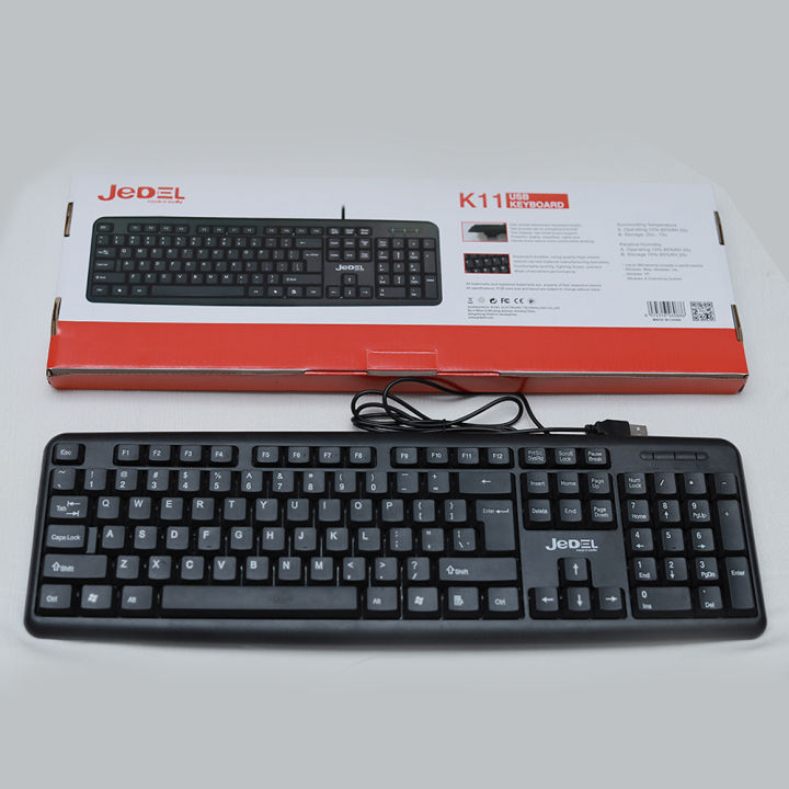 JEDEL K11 USB Wired Basic Gaming Keyboard For Desktop and Laptop | Daraz.lk