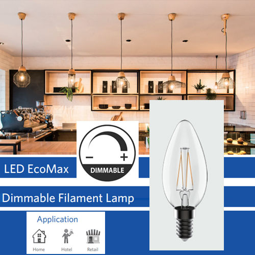 LED Dimmable Filament Lamp C35 E14 4W Candle Shape Dimmer Bulb | Daraz.lk