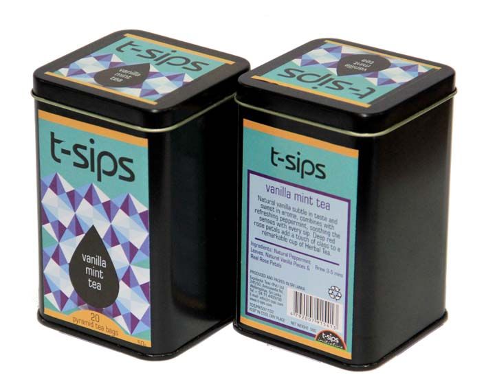 t-sips Vanilla Mint Tea 2.5g X 20 tea bags (Pyramid) | Daraz.lk