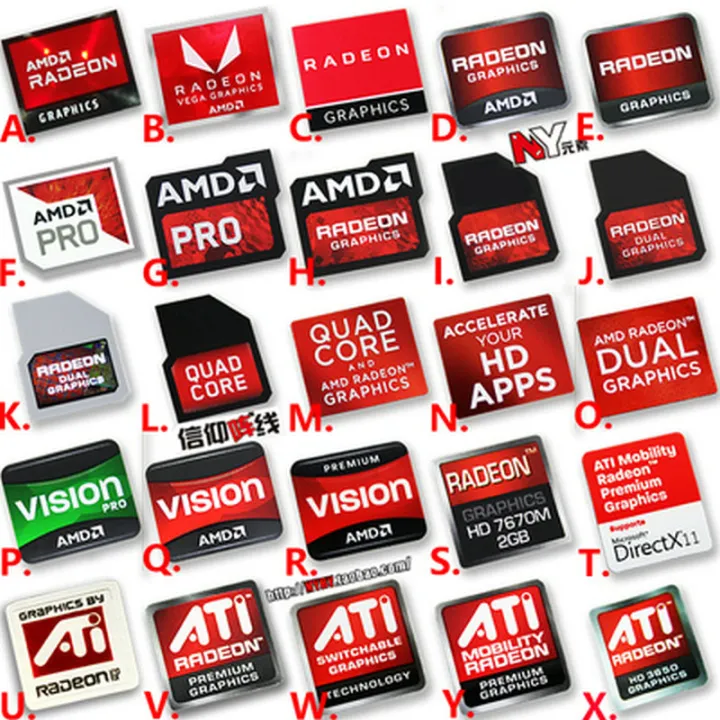 Original AMD RX VEGA ATI graphics card HD multi-screen set display ...