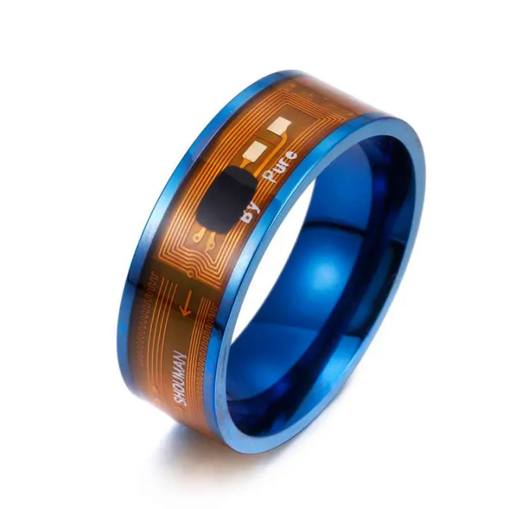 Fashion Men's Ring Magic Wear NFC Smart Ring Finger Digital Ring for ...