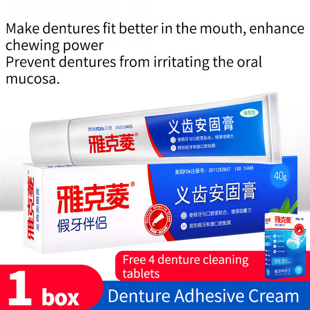 【linfang store】Denture Security Adhesive 40g Strong Glue For Cull ...