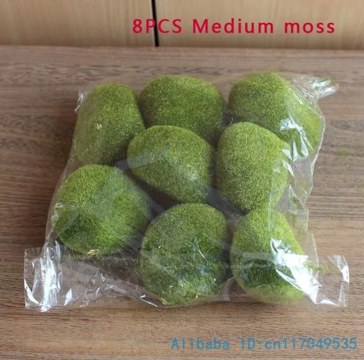【World Supermarket 2021】1 pack Artificial Moss Foam Plant Decoration ...