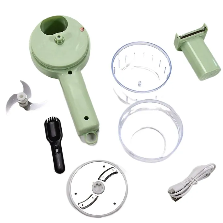 Rechargeable Wireless Electric Vegetable (fc) Cutter Set, Multifunction ...