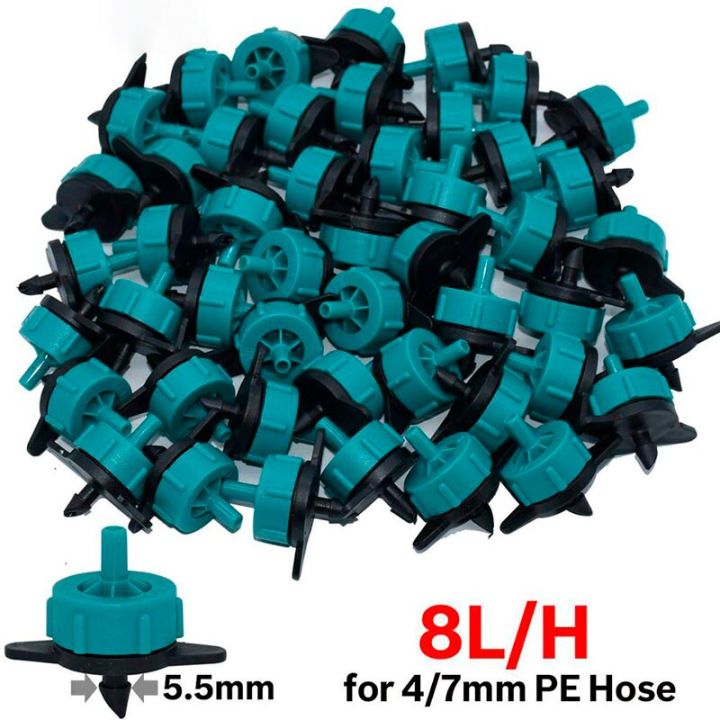 2L 8L/H Adjustable Compensating Drip Irrigation Emitter Dripper Spayer ...
