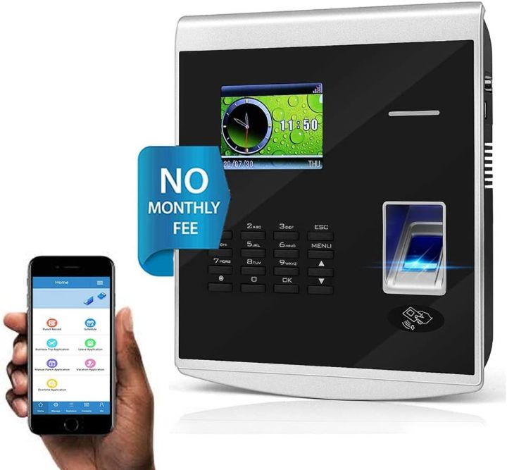 KINGHOS Time Clocks with Free Software / 35 Mobile App Accounts /No ...