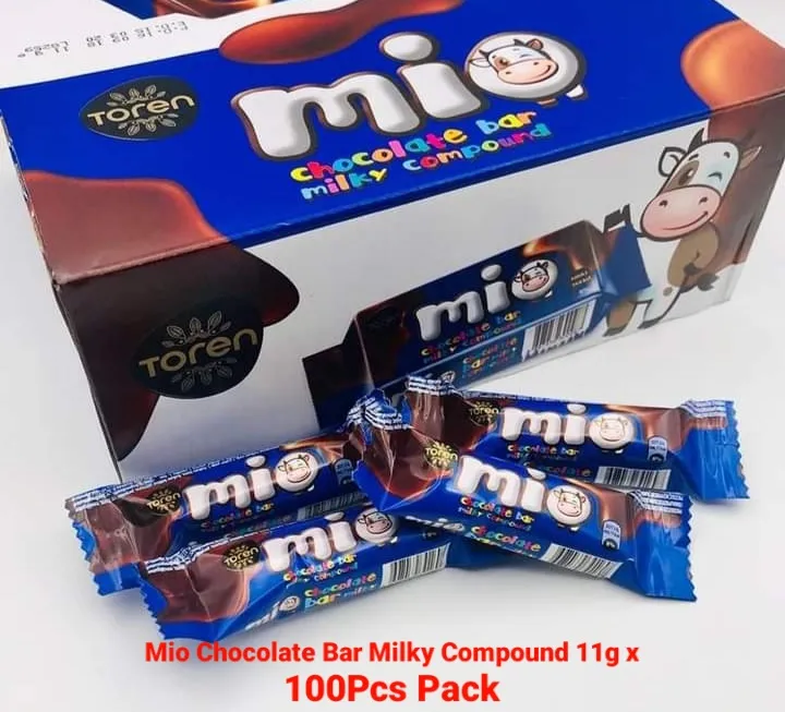 Toren Mio Mini Chocolate Bar Milky Compound 11g x 100Pcs Pack For ...