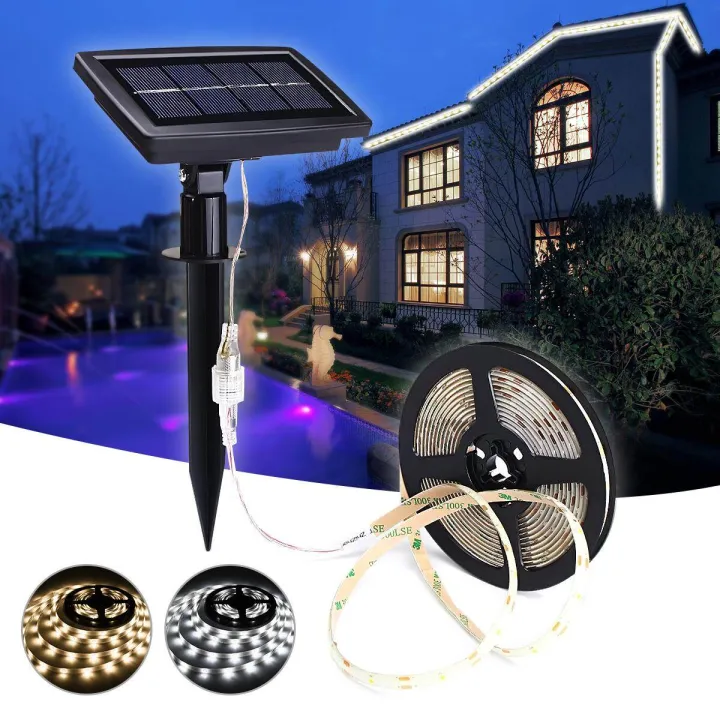 5m / 16.4ft Waterproof Solar LED Strip Light Christmas Xmas Outdoor ...