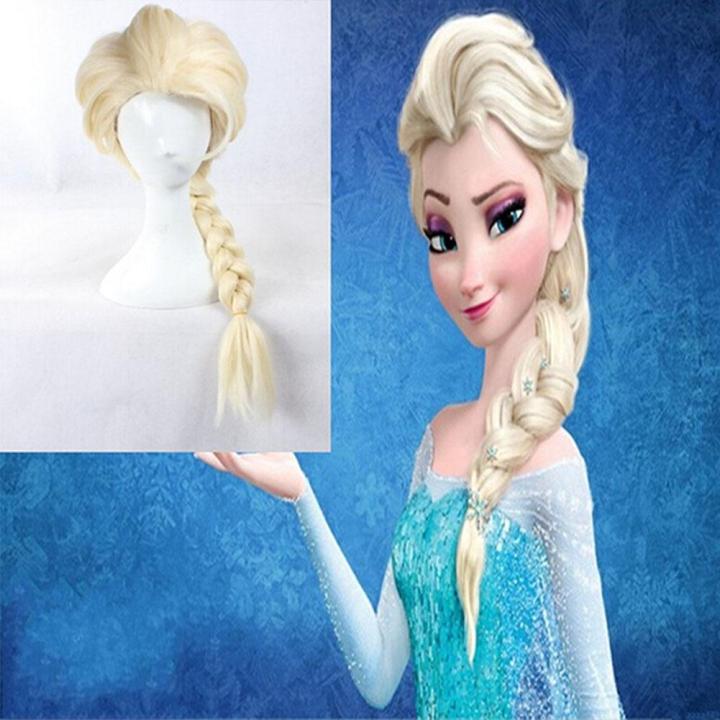 [Frozen 2] Prinecess Wig Braid Kid Girl Anna Cosplay Elsa Hair Ornament ...