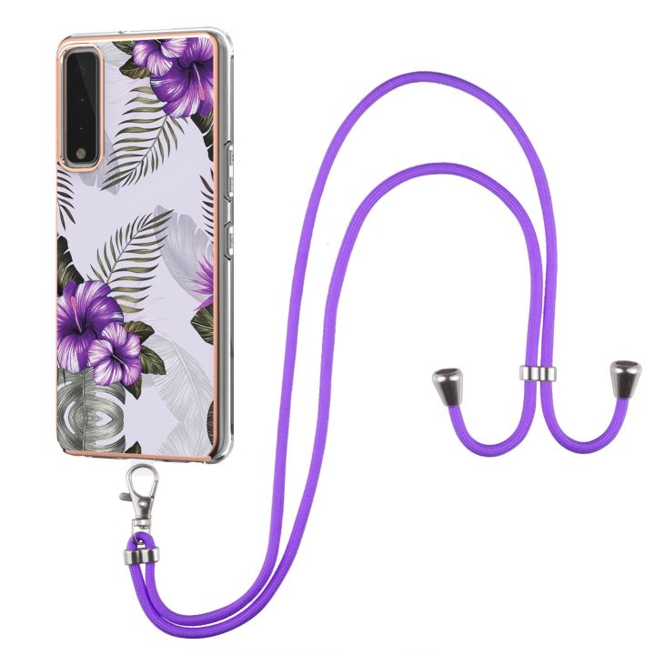 For LG Stylo 7 5G Electroplating Pattern IMD TPU Shockproof Case with ...